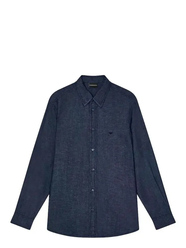 Emporio Armani Buttoned Shirt - Blue