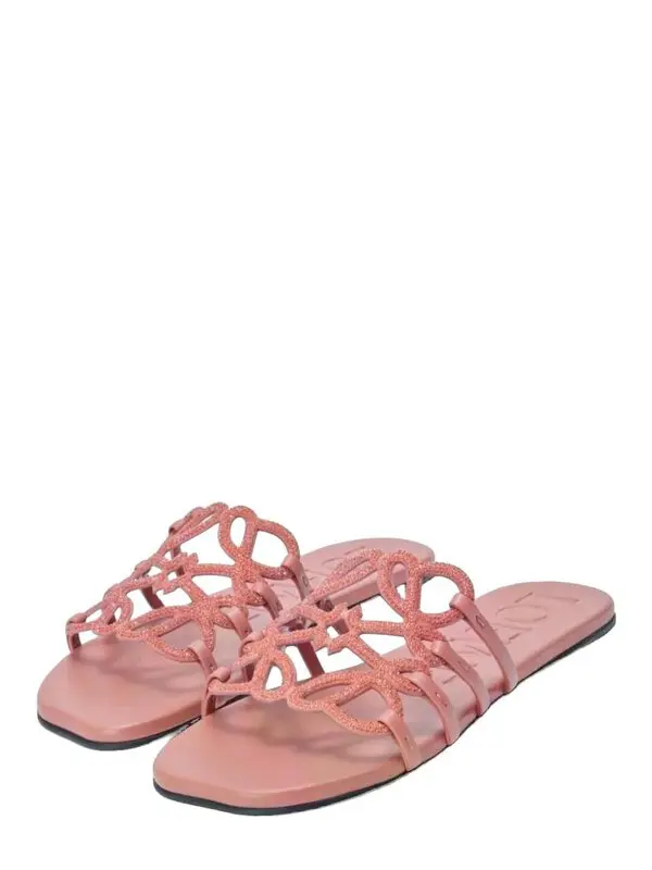 Loewe Petal Anagram Sliders - Pink
