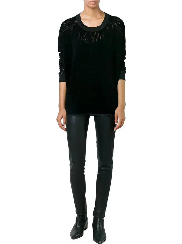High Assume Lace Top - Black