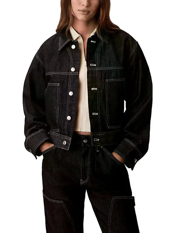 Calvin Klein Button-up Denim Jacket - Blue