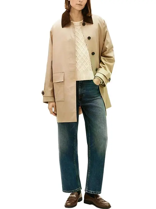 Tommy Hilfiger Button Pocket Coat - Neutrals