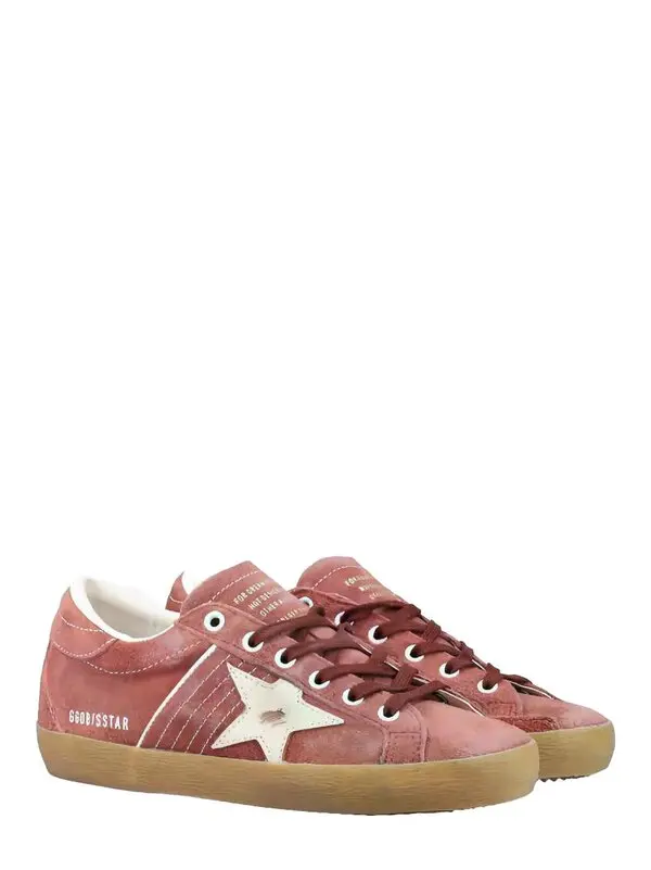 GOLDEN GOOSE Super-star Suede Sneakers - Red