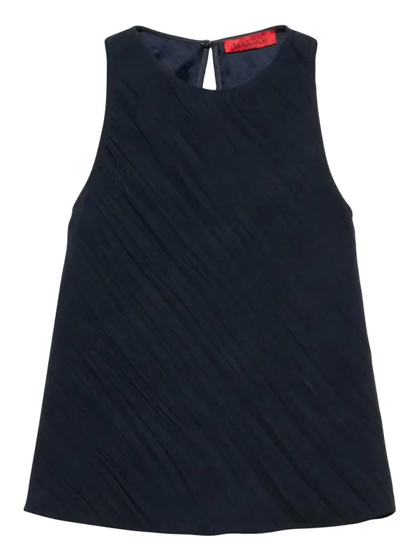 Max & Co. Pleated Top - Blue