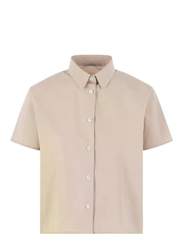 Dusan Short Sleeve Buttoned Shirt - Neutrals