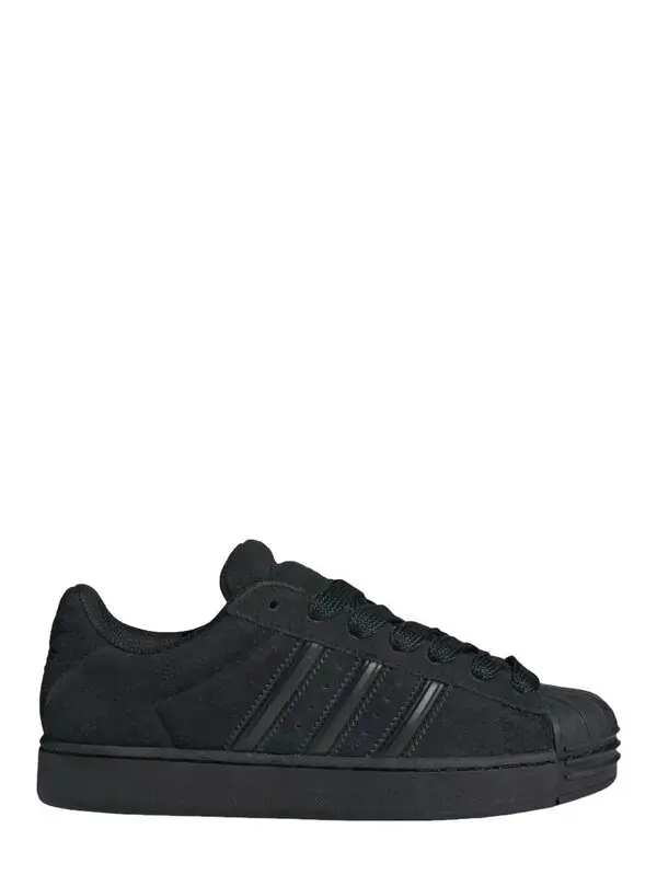 Adidas Superstar Striped Sneakers - Black