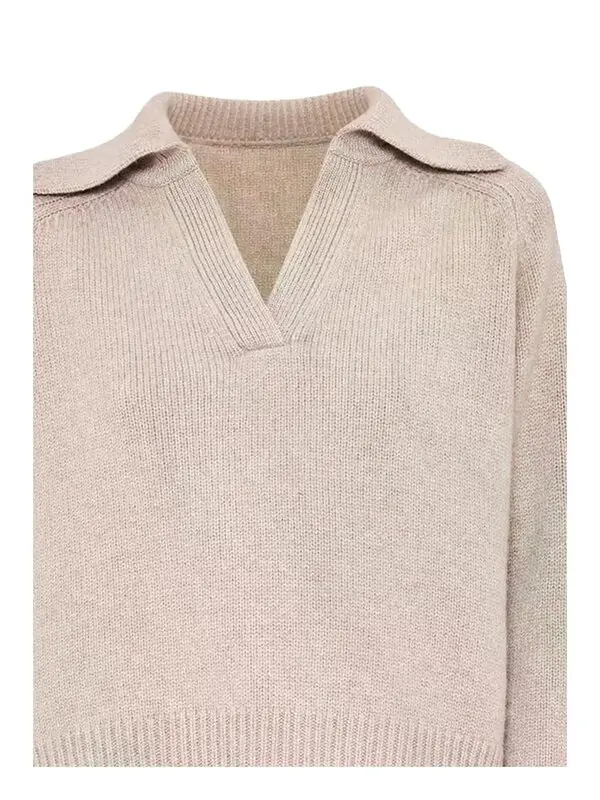 Arch4 V-neck Collar Sweater - Neutrals