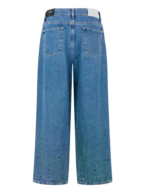 7 For All Mankind Embellished Jeans - Blue