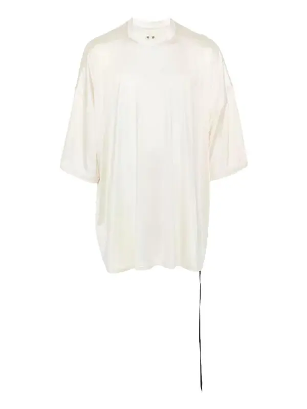 Rick Owens Tommy T Tie-detail T-shirt - Neutrals