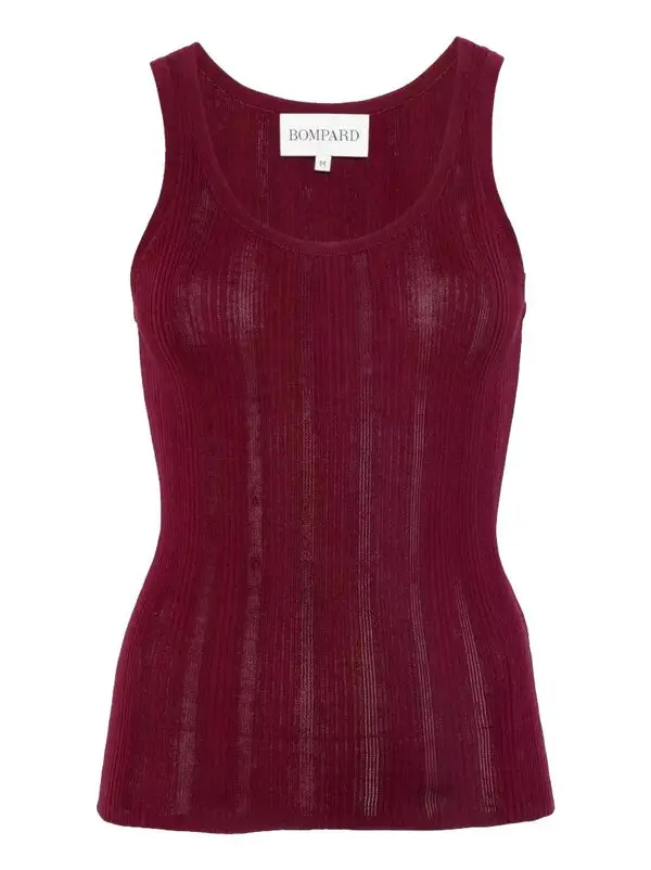 Eric Bompard Round-neck Tank Top - Red