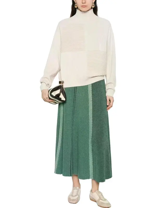 Eric Bompard Ottoman Ribbed Sweater - Neutrals
