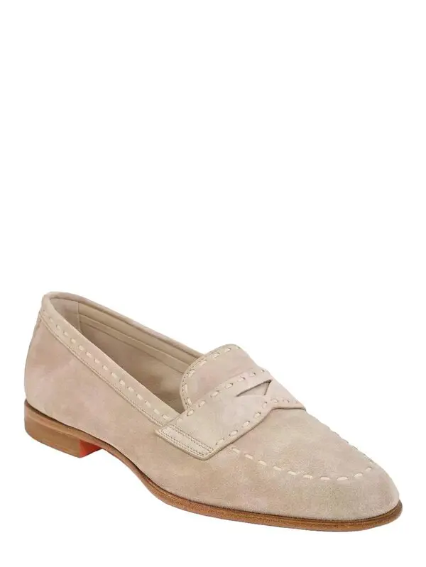 Santoni Stitch-detail Loafers - Neutrals
