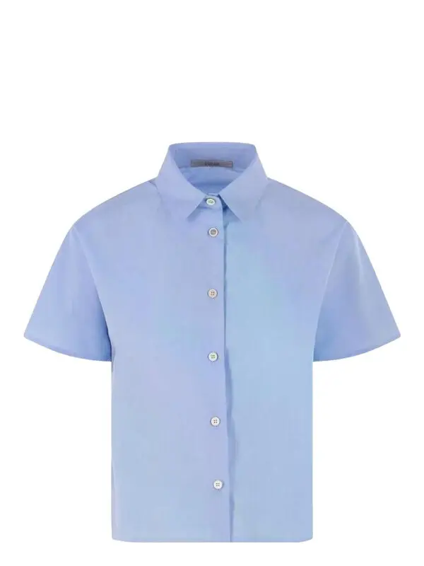 Dusan Buttoned Shirt With Pointed Collar - Blue