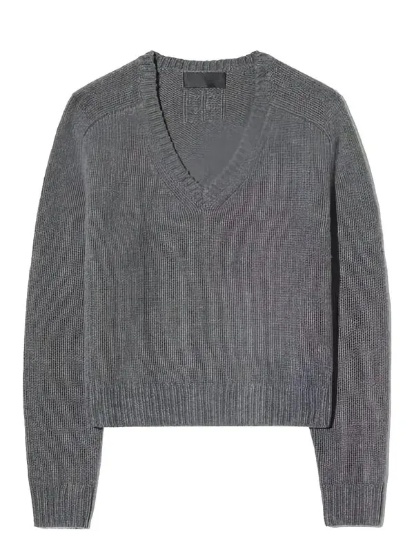 NILI LOTAN Vicki V-neck Sweater - Grey