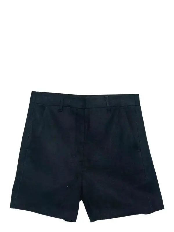 Max Mara Tailored Front Zip Shorts - Blue