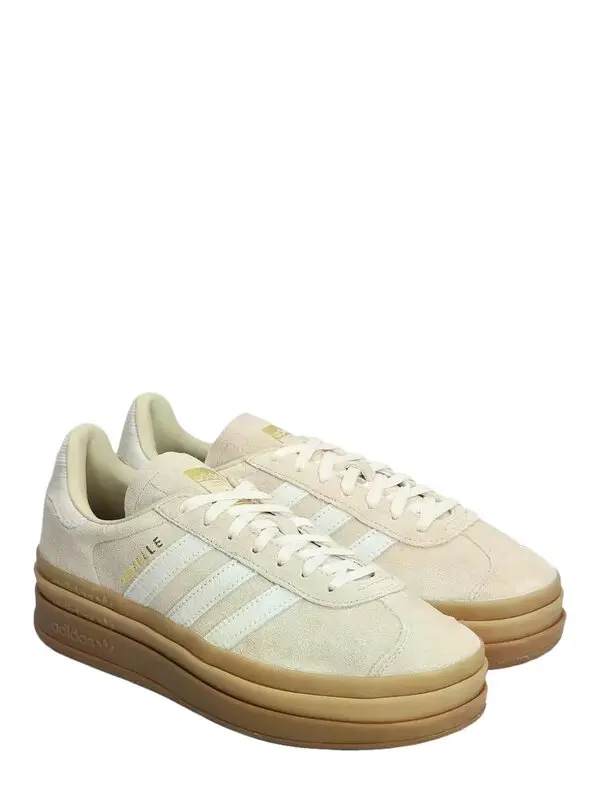 Adidas Gazelle Bold Stripes Platform Sneakers - Neutrals