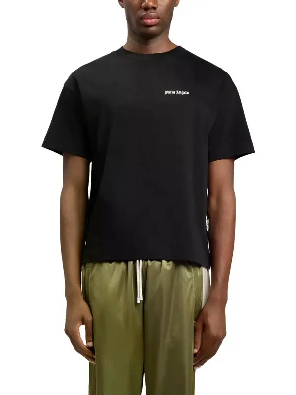 Palm Angels Logo-detail T-shirts Set - Black