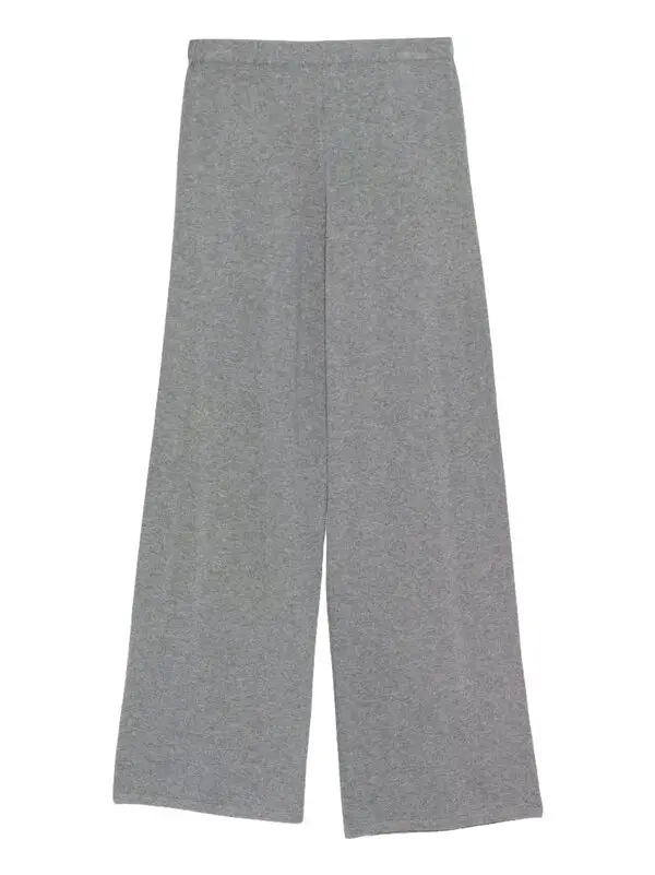 LISA YANG Aina Knitted Wide Leg Trousers - Grey