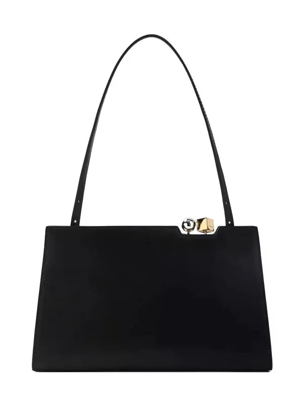 Jacquemus Le Salon Leather Clutch Bag - Black