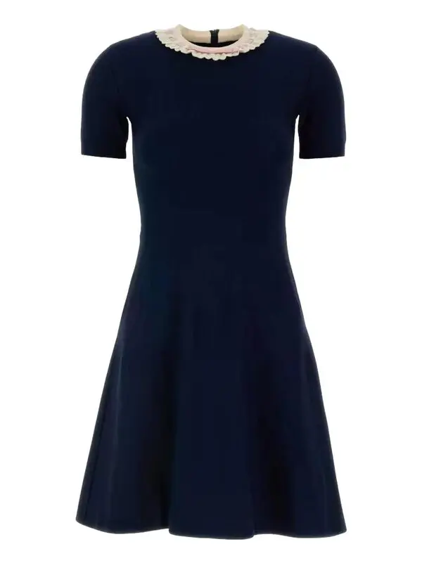 Valentino Garavani Knit Mini Dress - Blue