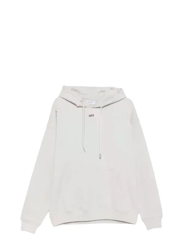 Off-White Logo-print Hoodie - Grey