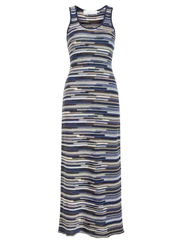 Proenza Schouler White Label Zinah Knit Maxi Dress - Blue