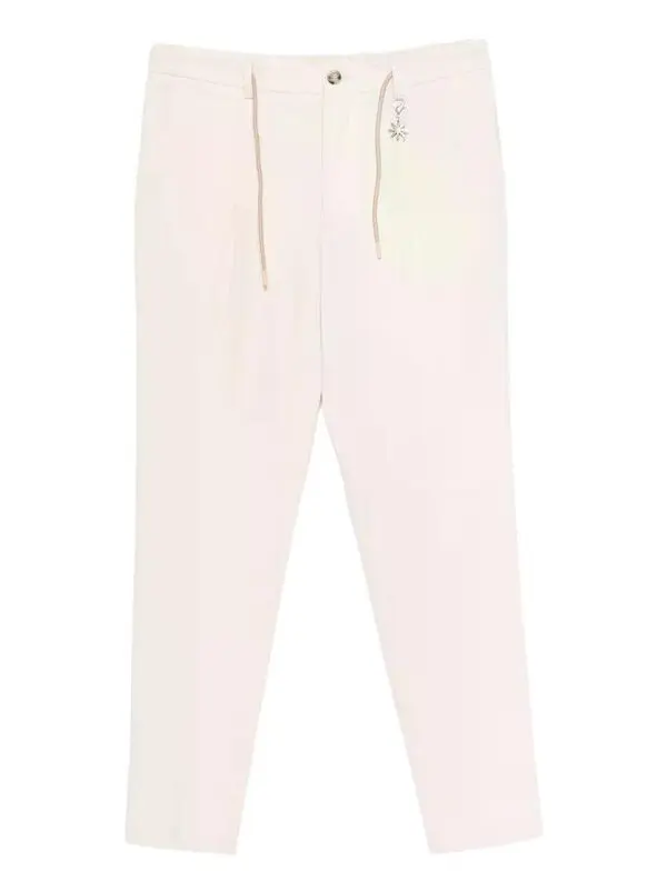 MANUEL RITZ Drawstring Charm Trousers - Neutrals