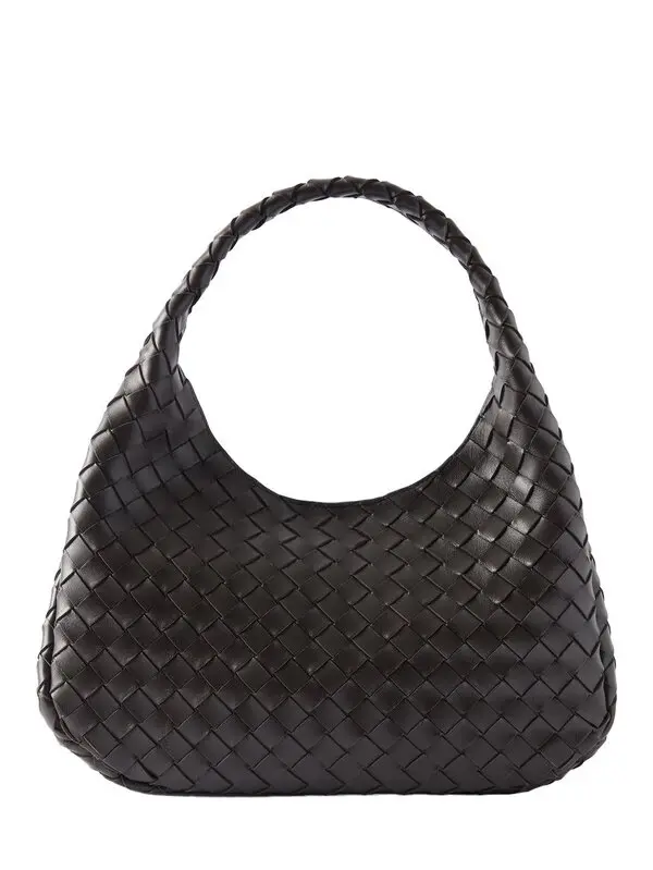Bottega Veneta Small Intrecciato Leather Shoulder Bag - Brown