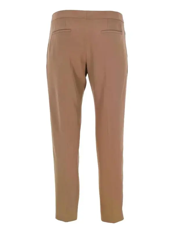 Chloé Mid-rise Straight-leg Trousers - Brown