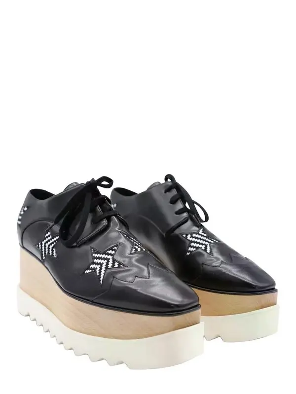 Stella McCartney Star-embellishment Derby Shoes - Black