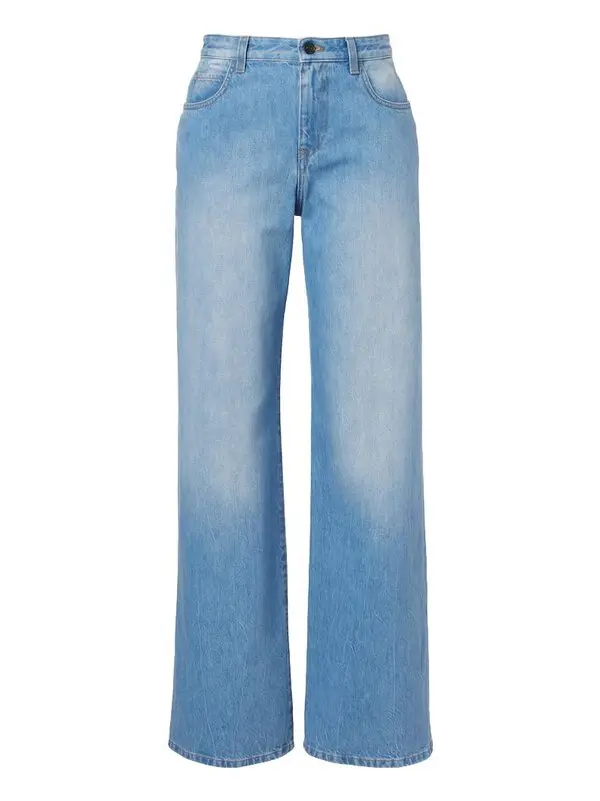 THE ROW Eglitta Straight Jeans - Blue
