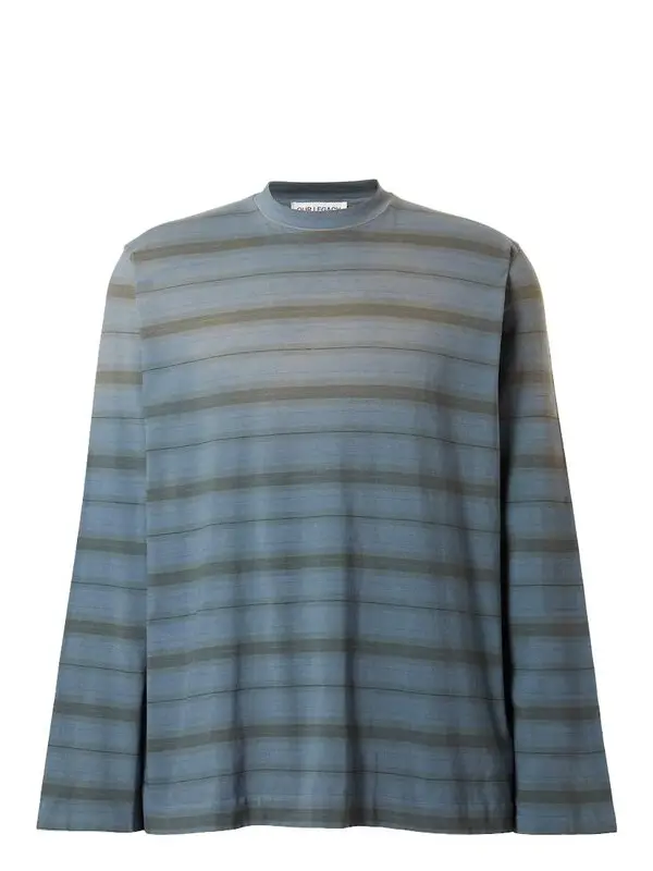 Our Legacy Box Striped Cotton T-shirt - Blue