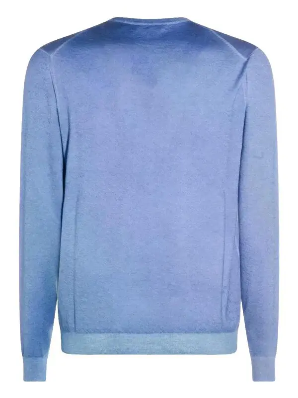 Malo Crew Neck Wool Sweater - Blue