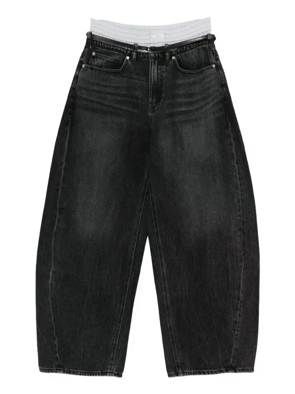 Alexander Wang Belt-loop Belted Jeans - Grey