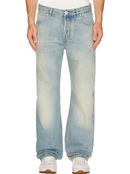 Alexander McQueen Francis Jean Light Wash Denim - Blue Washed