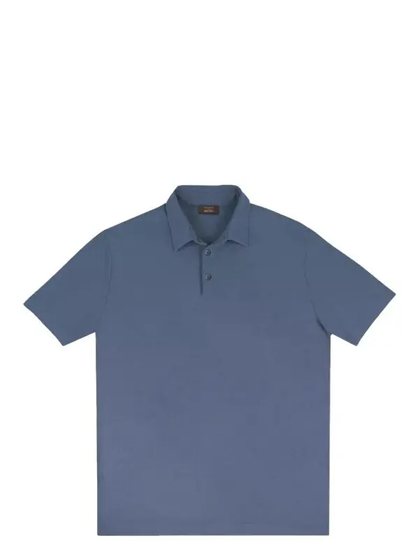 SLOWEAR Buttoned Polo Shirt - Blue