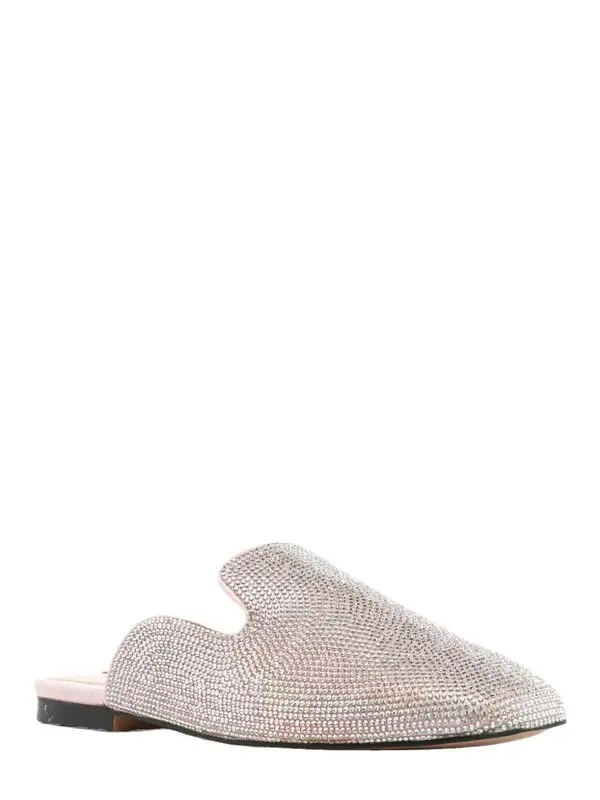 TWENTY FOURHAITCH Embellished Flat Slip-on Shoes - Silver
