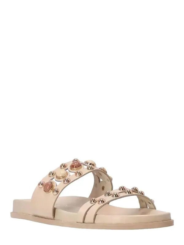 KOTRIS SANDALS Studded Strap Sandals - Neutrals