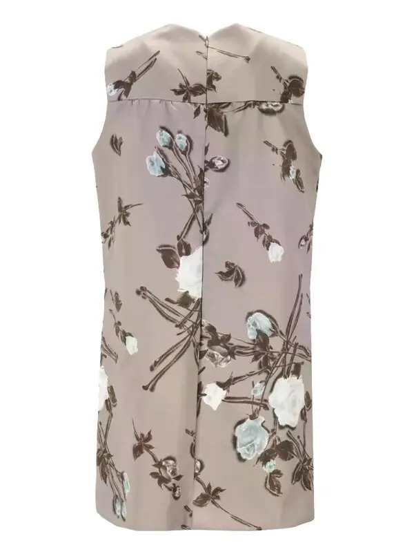 P.a.r.o.s.h Floral Print Dress - Neutrals