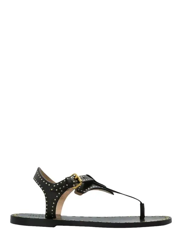 Isabel Marant Étoile Joonya Studded Buckle Sandals - Black