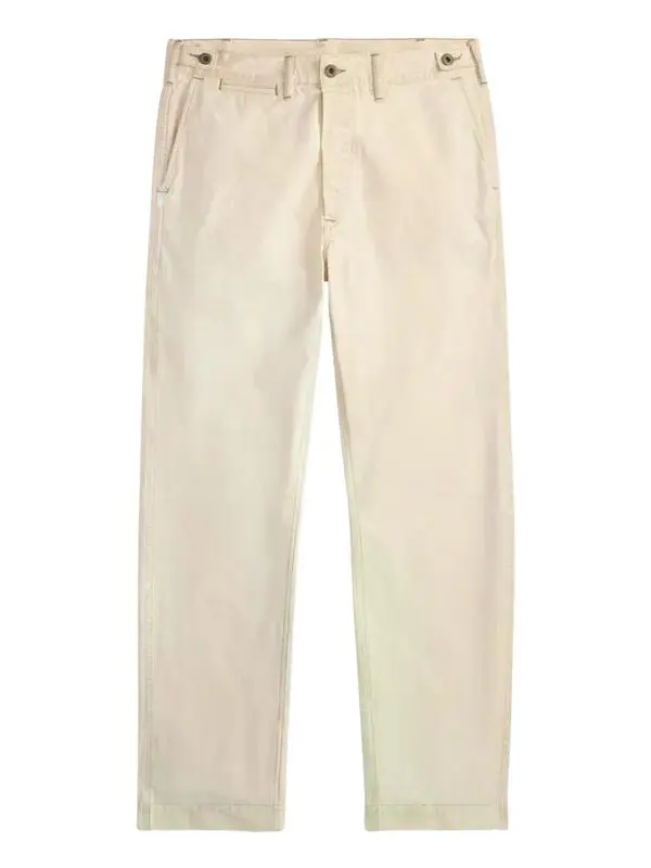 Ralph Lauren Logo-detail Cotton Trousers - Neutrals