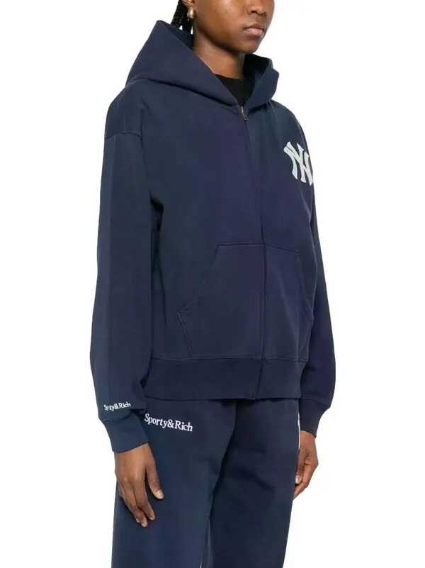 Sporty & Rich Zip-fastening Hoodie - Blue