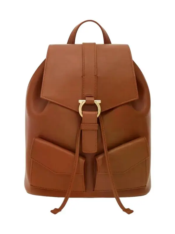 FERRAGAMO Leather Backpack - Brown
