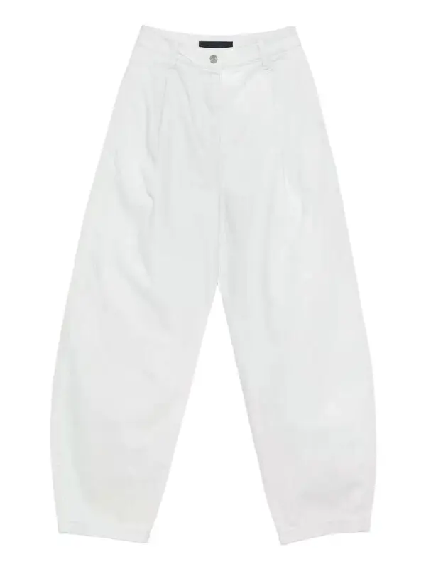 JUUN.J Pleated Button Fly Jeans - Blue