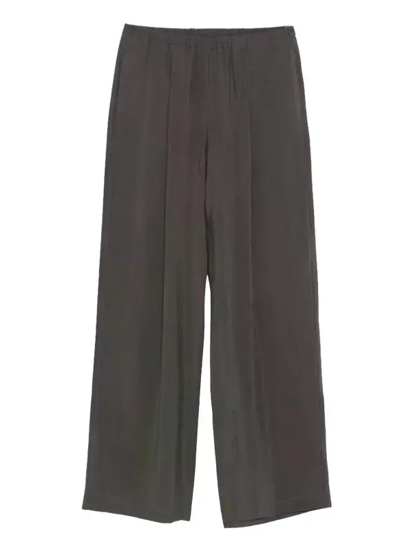 ALYSI Elasticated Palazzo Pants - Grey