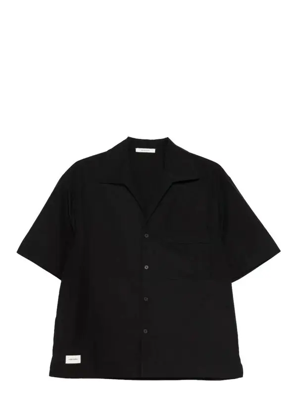 ENTIRE STUDIOS Short-sleeve Shirt With Chest Pocket - Black