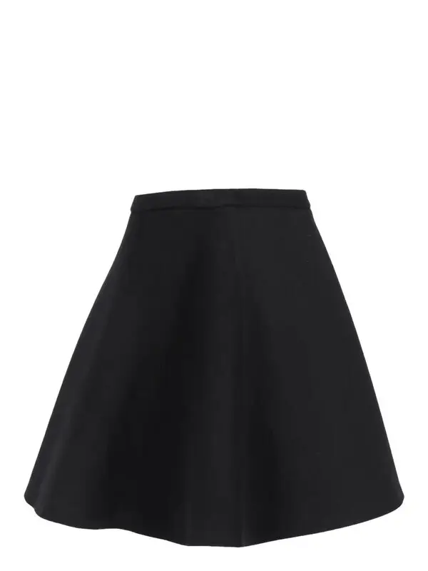 Neil Barrett Flared Mini Skirt - Black