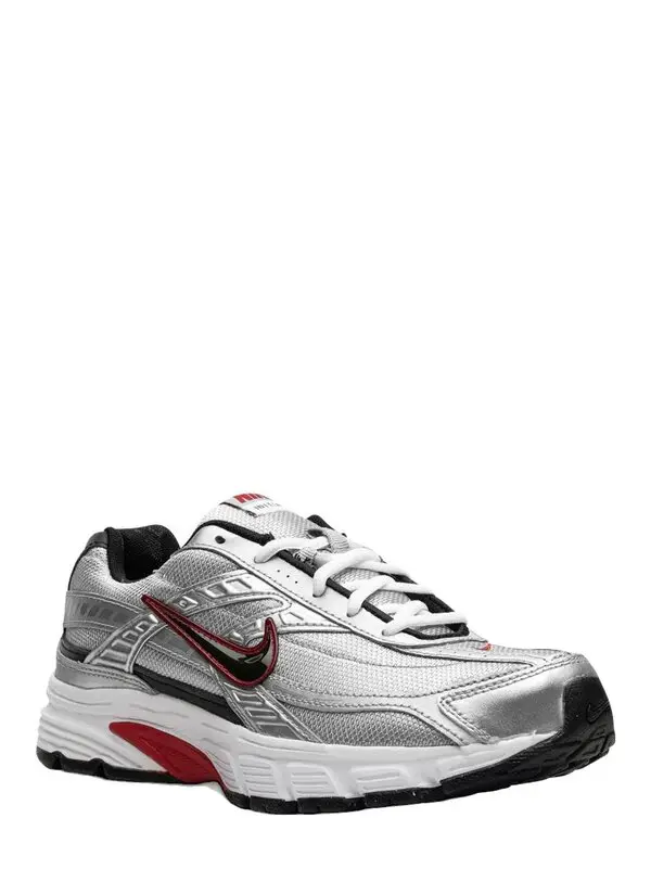 Nike Initiator Metallic Silver Red Sneakers - Grey