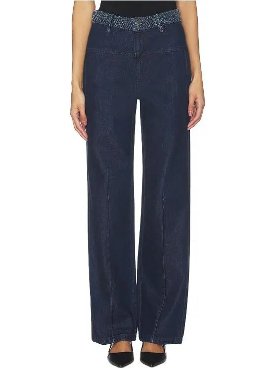 FAVORITE DAUGHTER The Leave An Impression Trouser - Blue