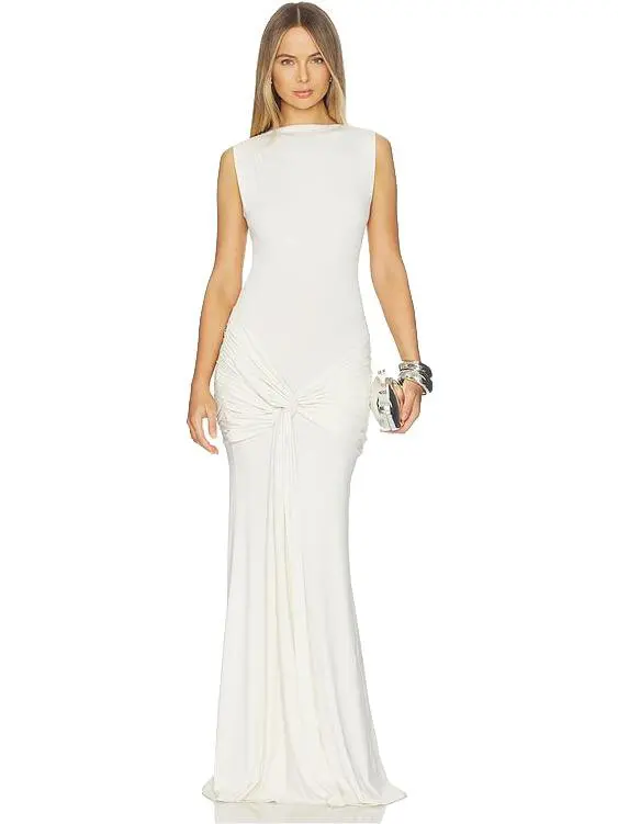 Delfi Sloan Gown - White