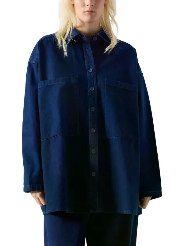 American Vintage Comow Chest-pocket Shirt - Blue
